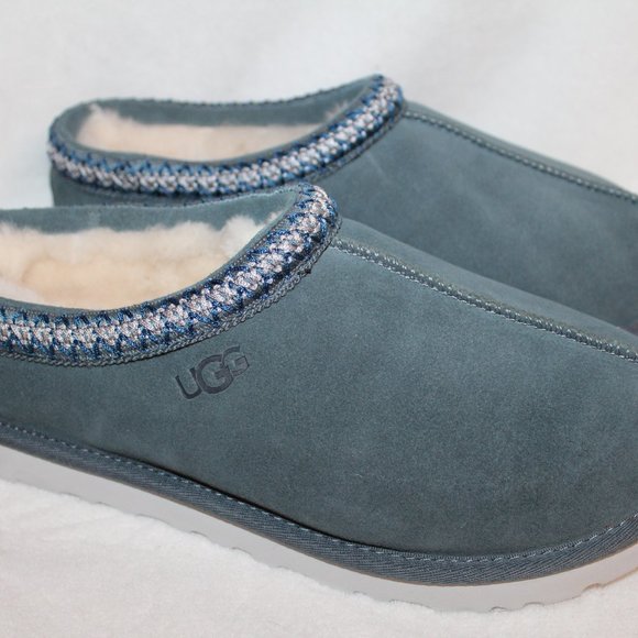 UGG | Shoes | Ugg Mens Tasman Suede Shearling Slippers Blue | Poshmark